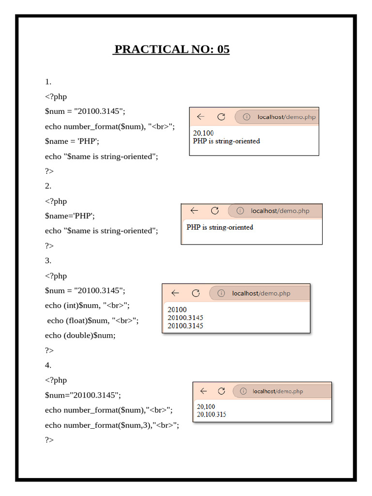 Practical No 05 Php | PDF | Trigonometric Functions | Elementary Mathematics