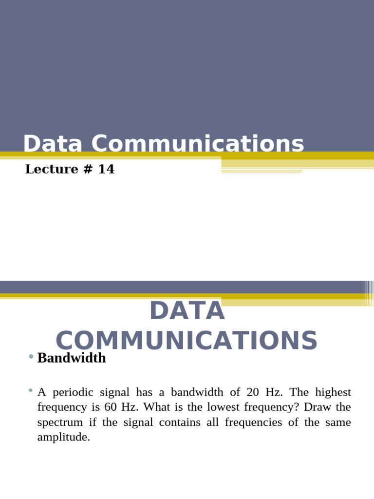 Data Communications Lec14 | PDF