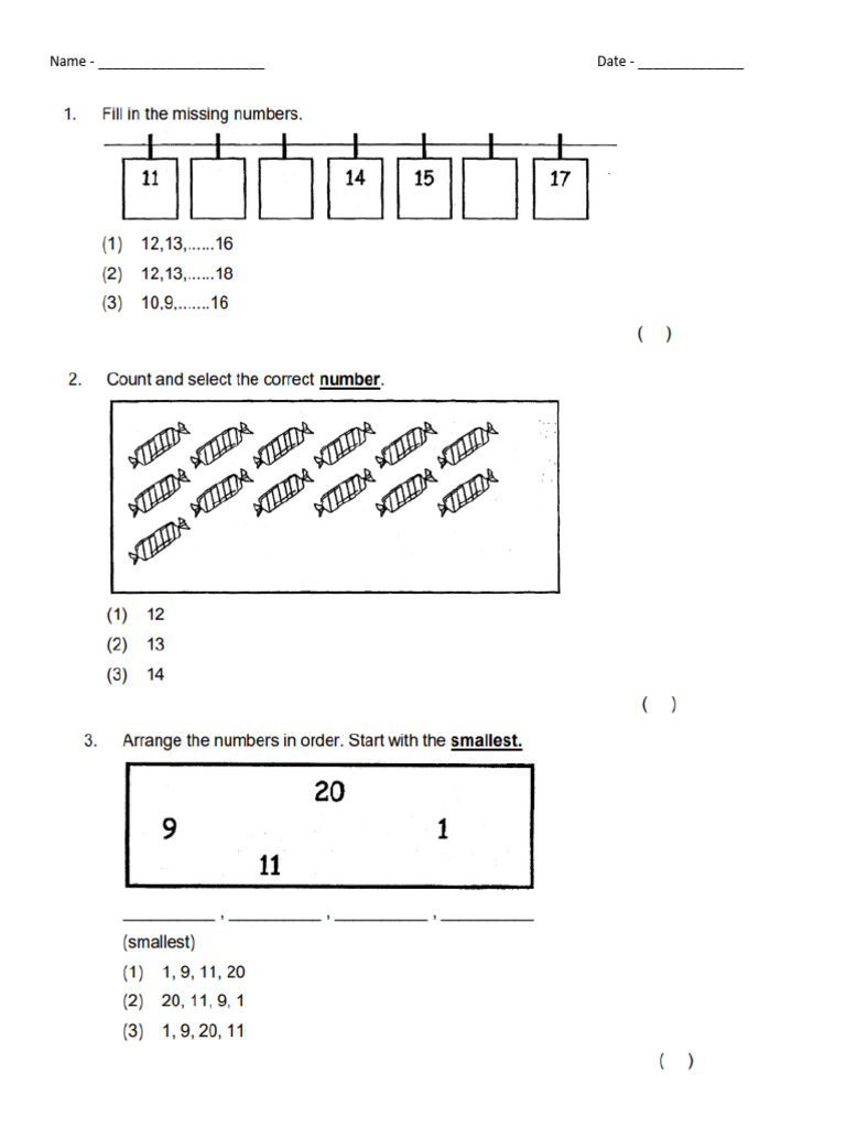 Grade 1 Mathematics | PDF
