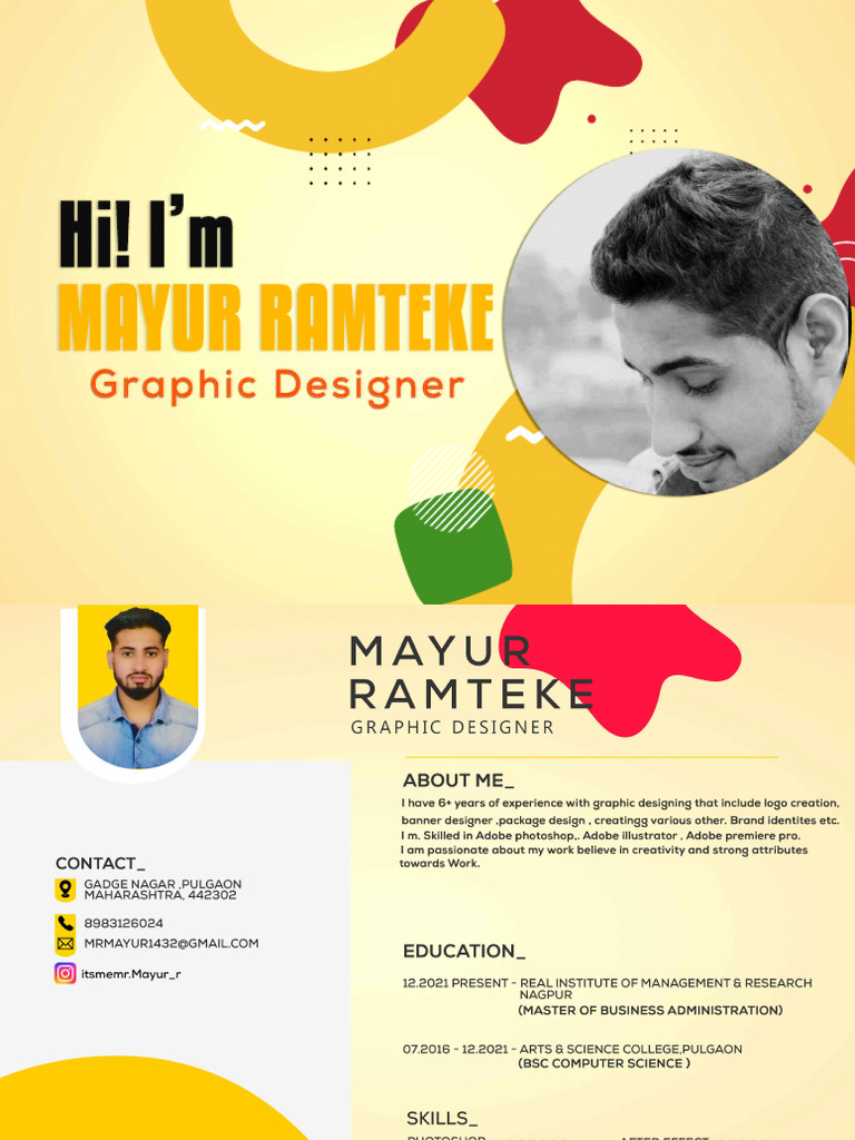 Mayur Portfolio Graphic | PDF