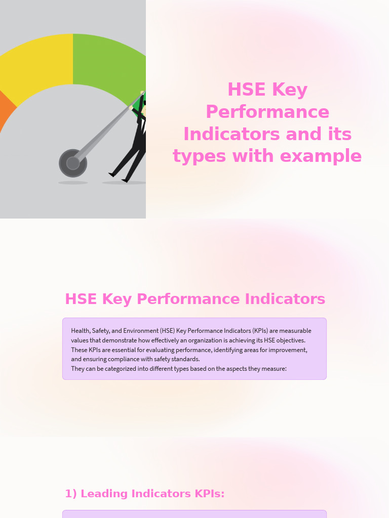 HSE Key Performance Indicators and Its Types With Example 1 | PDF ...