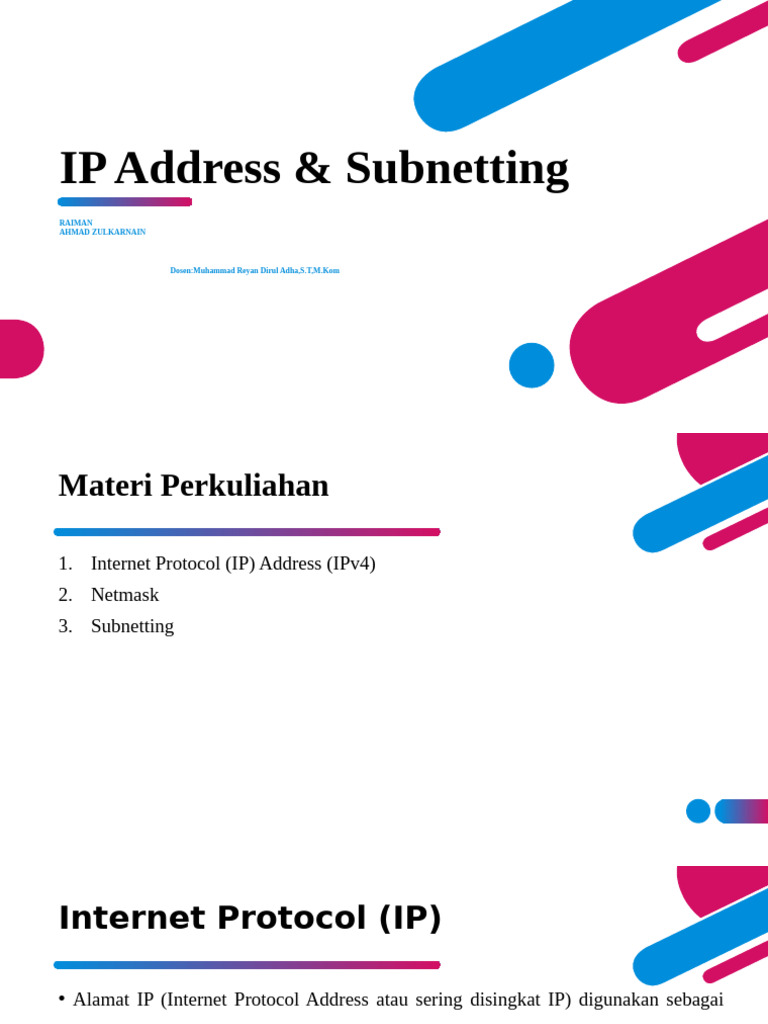 Ip Address Dan Subnetting Pdf