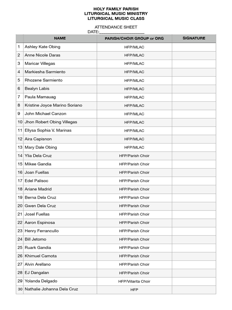 Attendance and Receiving Copy 3 | PDF