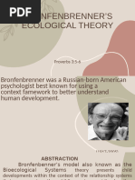 The Bronfenbrenner's Ecological Theory | PDF | Psychology ...