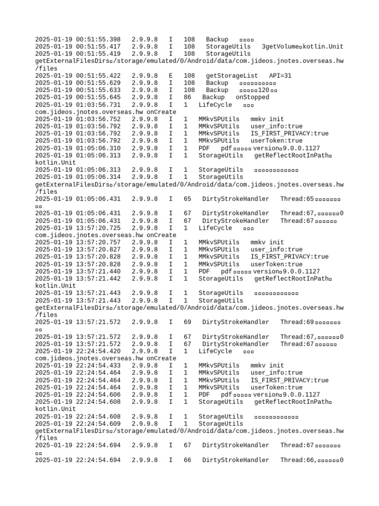 2025-01-19 78168332 Log | PDF | Backup | Information Technology Management