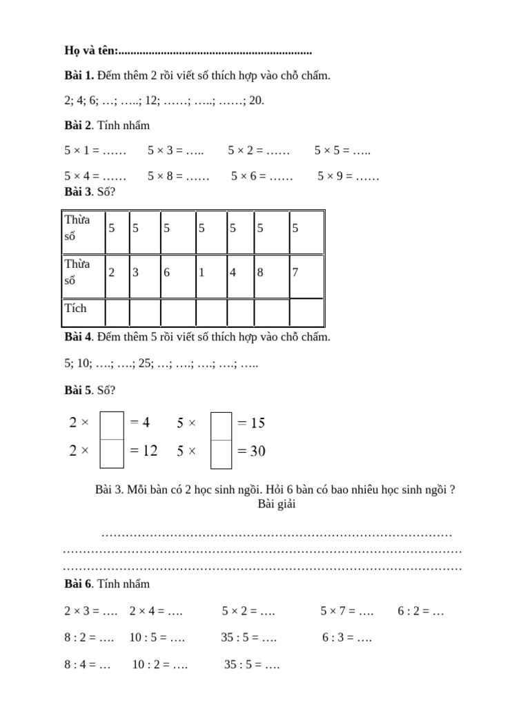 BT tuần 20 | PDF