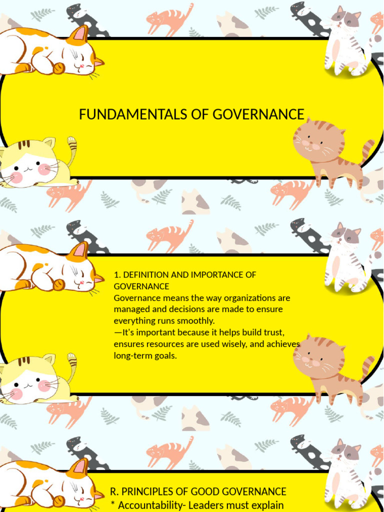 GOVERNANCE, BUSINESS ETHICS: Fundamentals of Governance | PDF