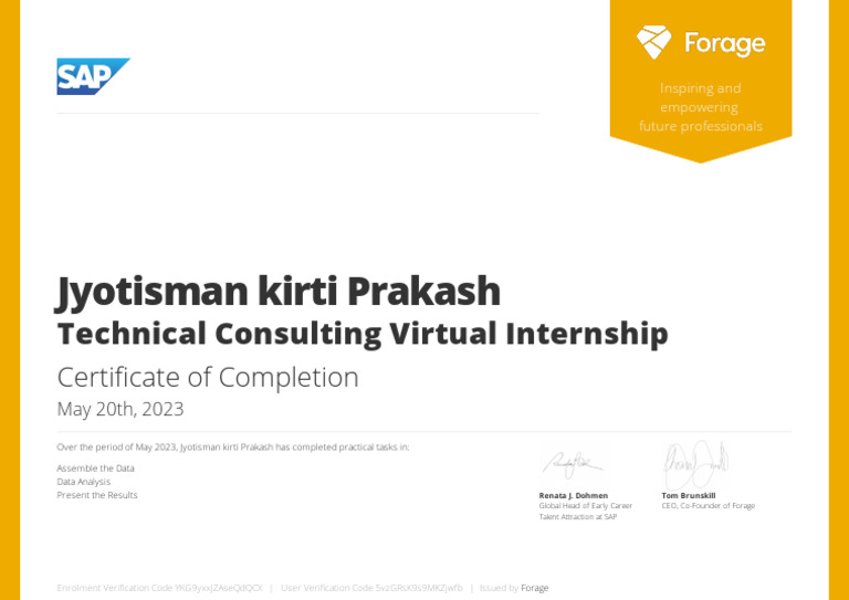 SAP Certificate (1) | PDF