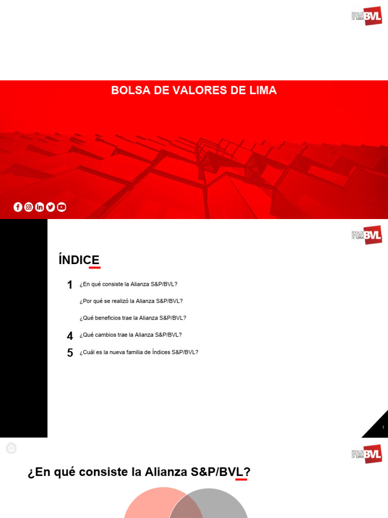 Indices de La Bolsa de Valores - Presentación - de - Los - Índices - SPBVL - VF | PDF | Bolsa ...