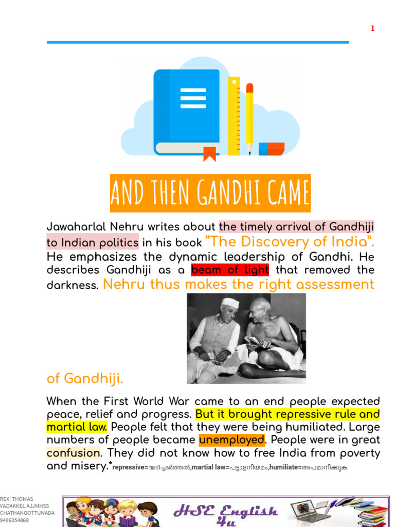 Gandhi's Impact on Indian Freedom | PDF | Mahatma Gandhi | Nonviolence