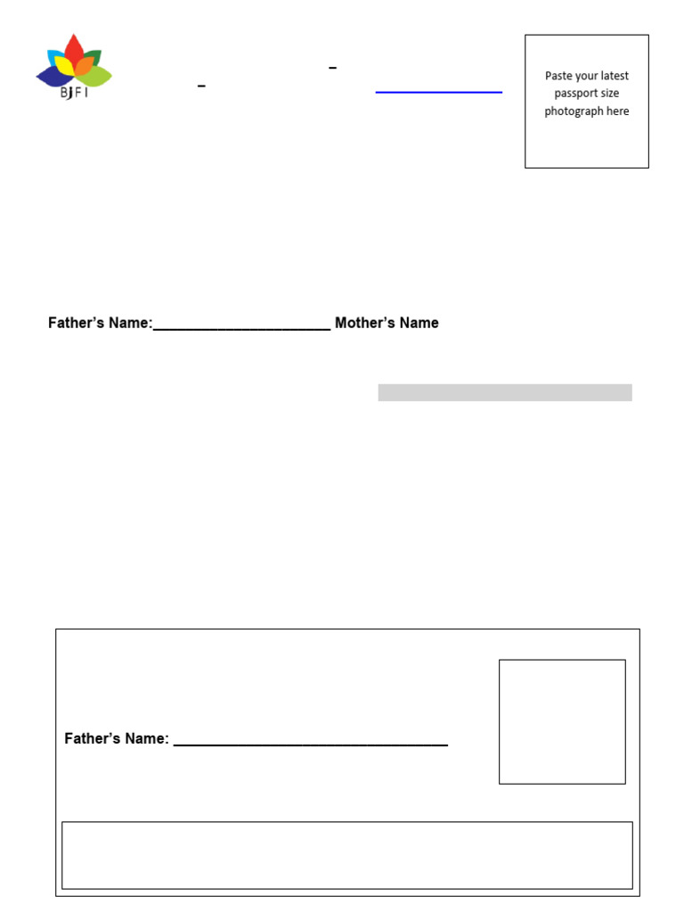 Application Form BJF Stars 2022 2024 | PDF