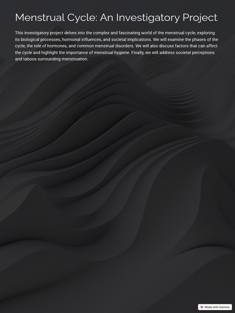 Understanding the Menstrual Cycle | PDF | Menstrual Cycle | Menstruation