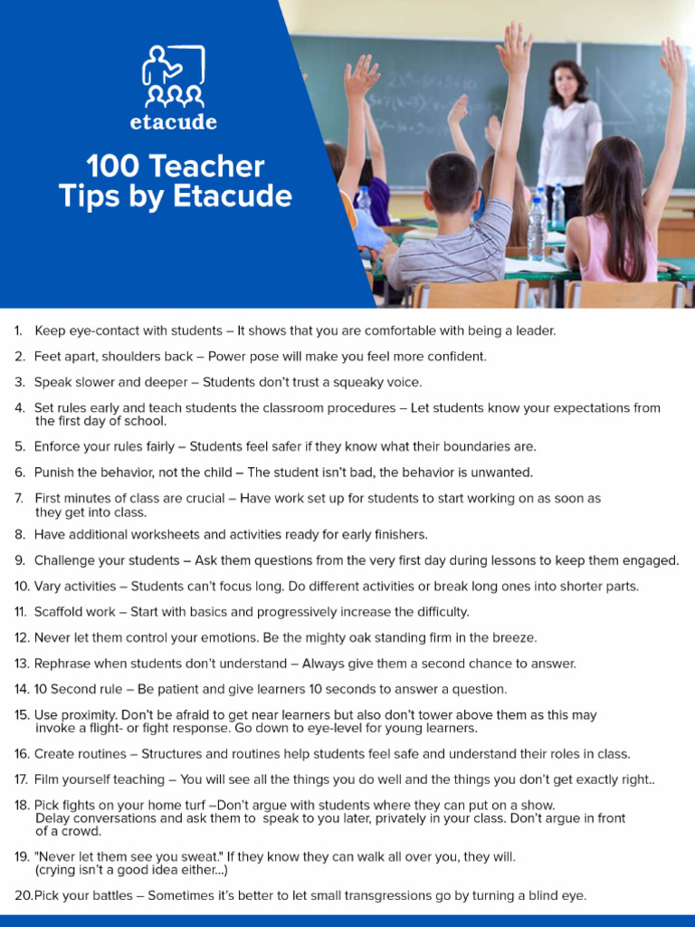 100 Teacher Tips | PDF