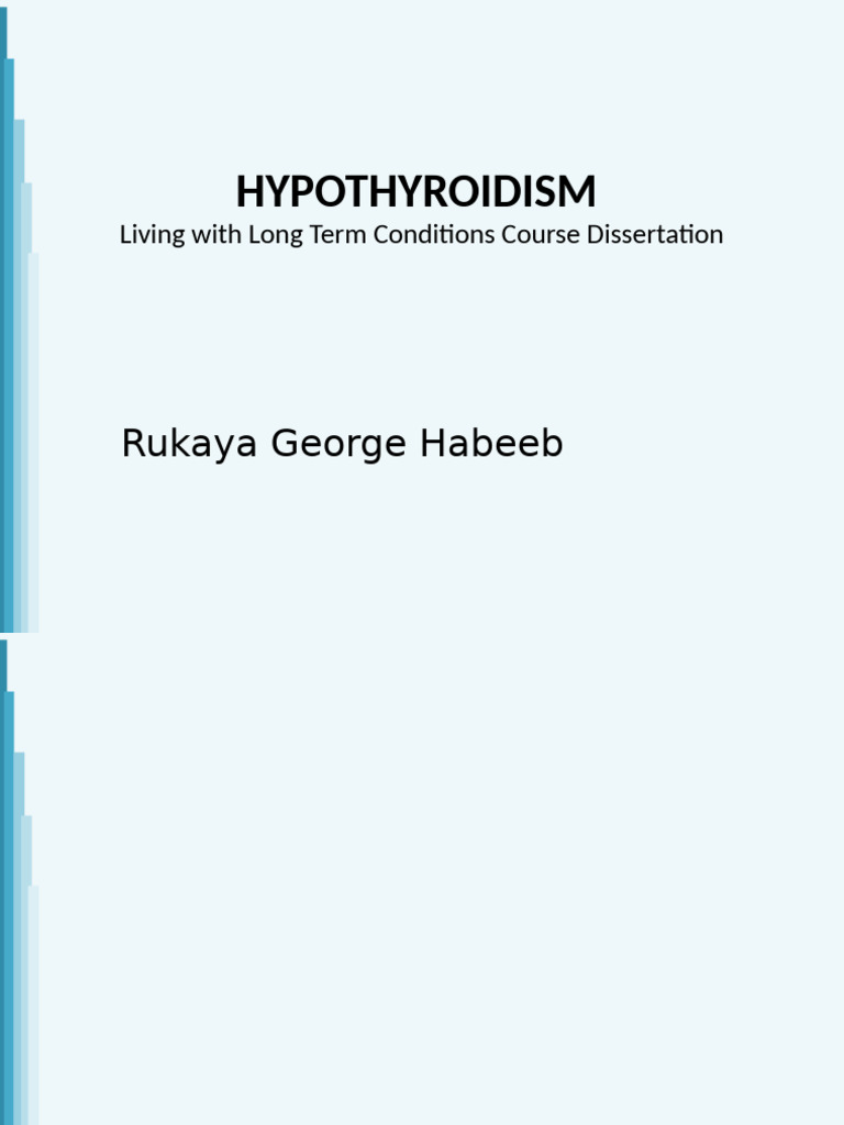 HYPOTHYROIDISM | PDF