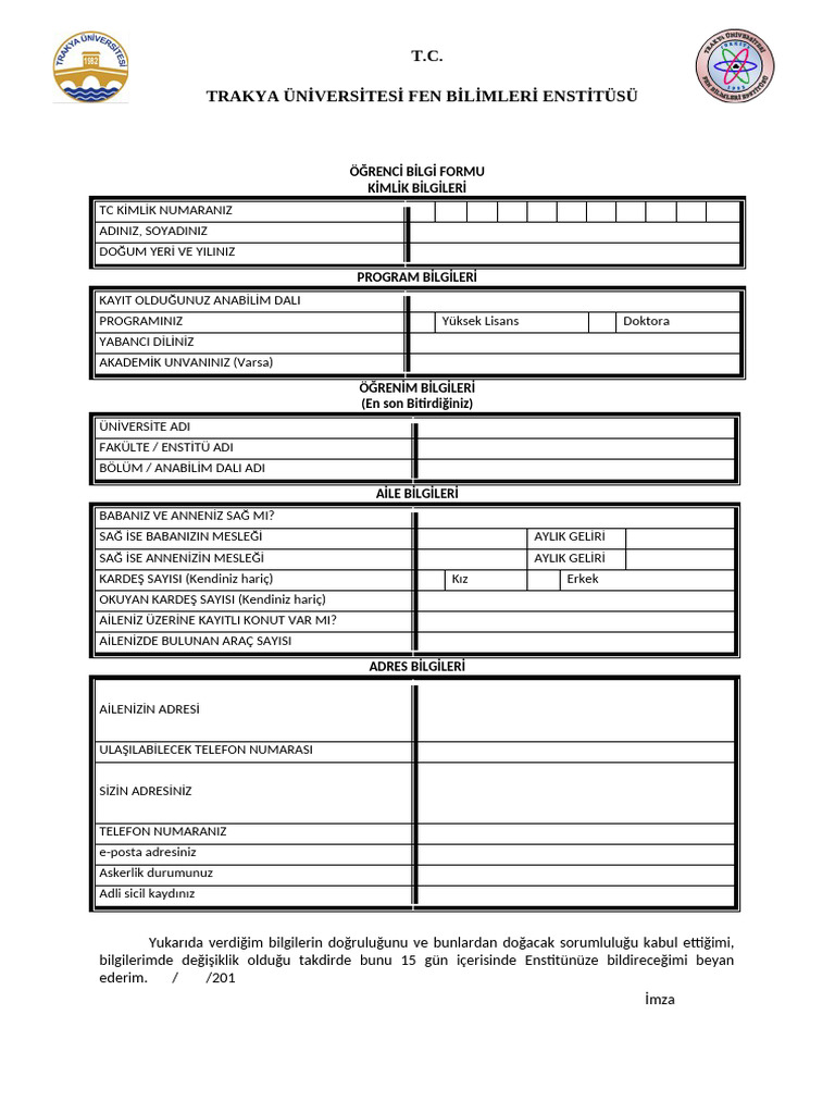 ogrenci-bilgi-formu | PDF