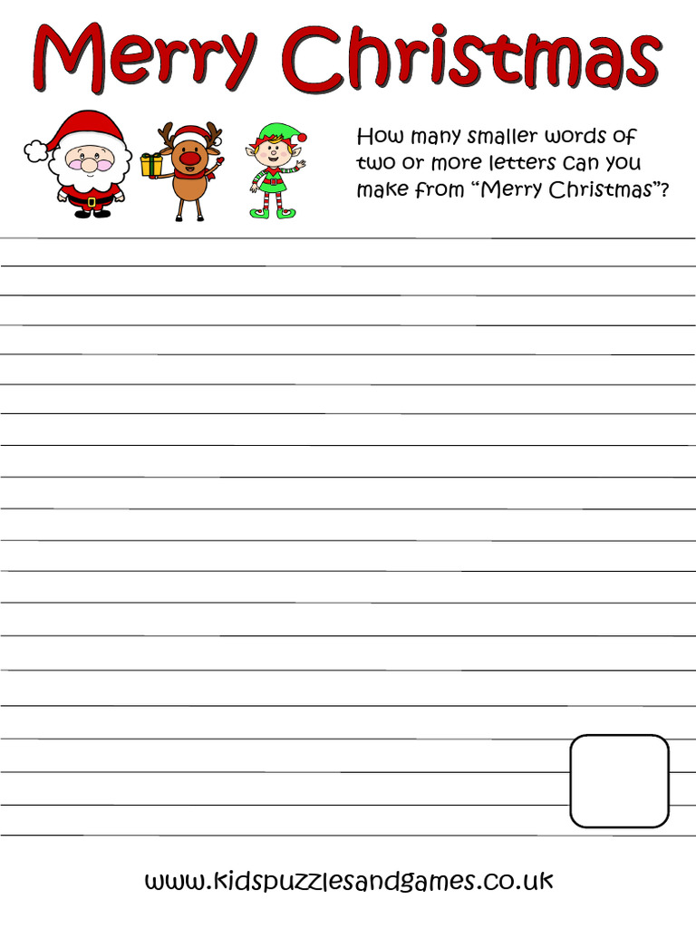 merry-christmas-how-many-words-puzzle | PDF