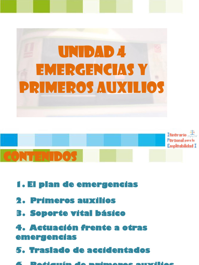 Ud 4 - Emergencias y Primeros Auxilios - Actualizado2025 | PDF | Reanimación cardiopulmonar ...