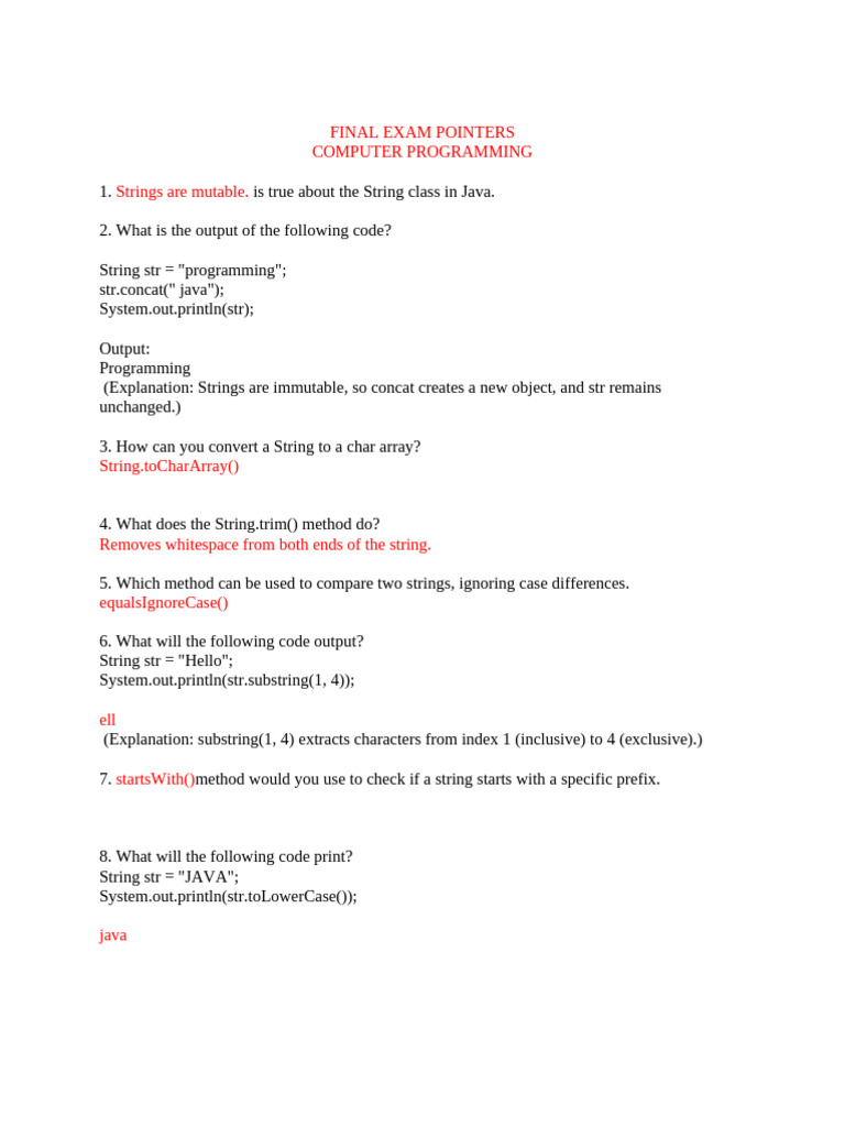 FINAL-EXAM-COMPUTER-PROGRAMMING-POINTERS | PDF | String (Computer ... FINAL-EXAM-COMPUTER-PROGRAMMING-POINTERS | PDF | String (Computer ...