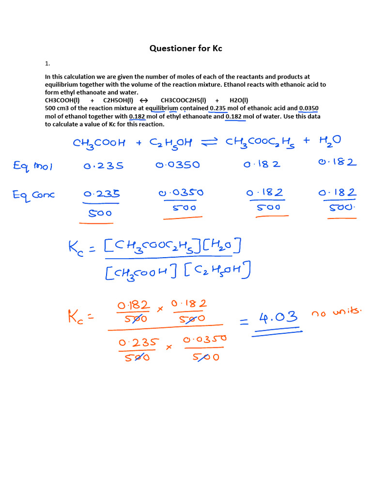 Questioner For KC Annotated | PDF