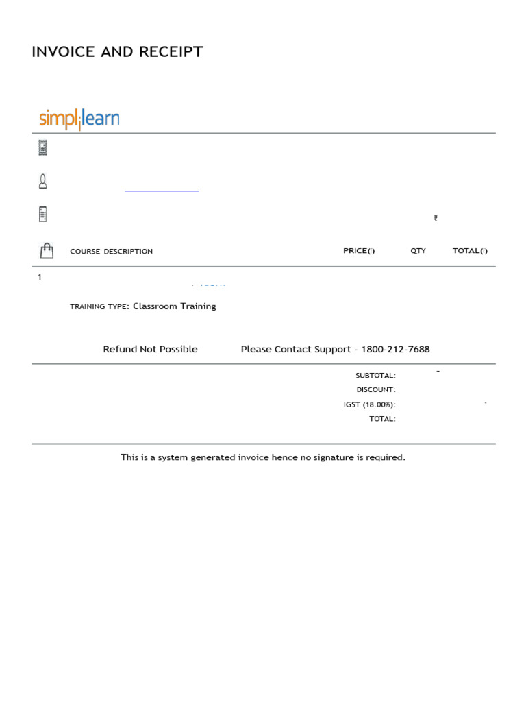 Simplilearn Lms SSPL80970143 | PDF | Business Documents | Accounting