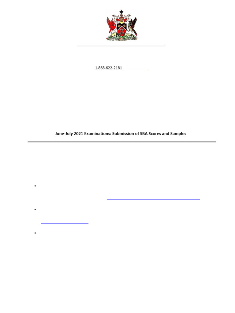 SBA IA Guidlines For Submitting Marks On CXC Site | PDF | Filename ...