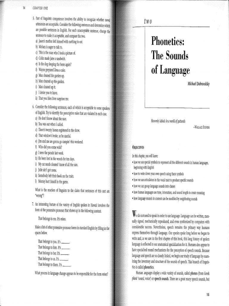 Phonetics Grady Ch-2 | PDF | Phonetics | Consonant