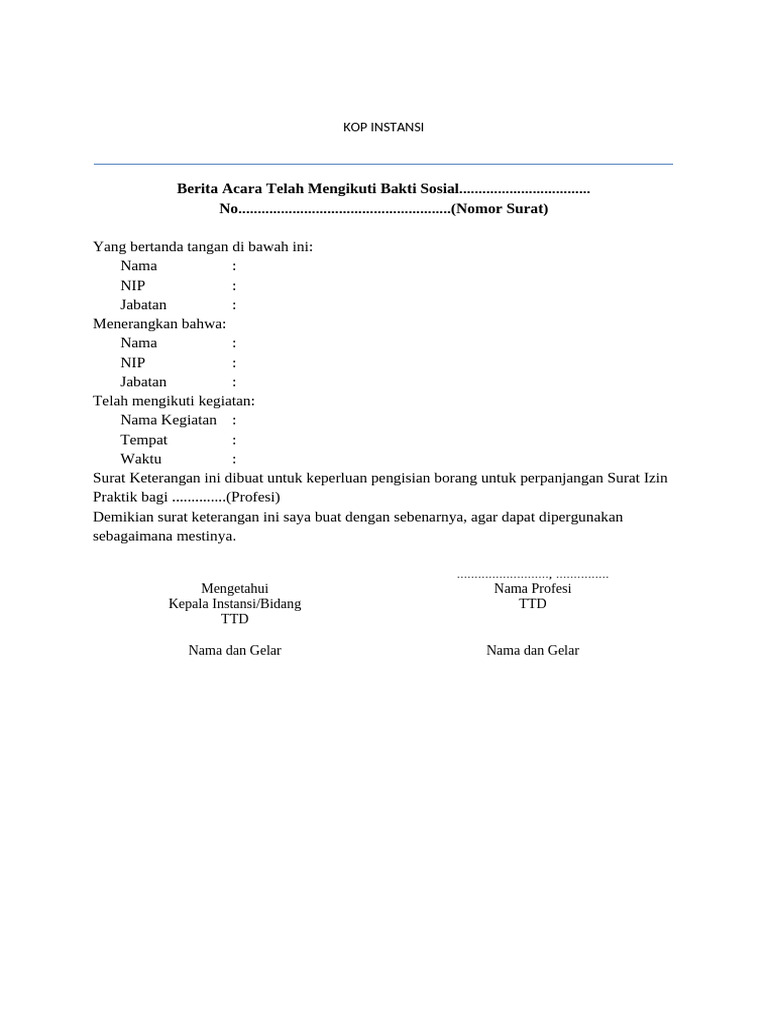 Format Pengabdian Masyarakat | PDF