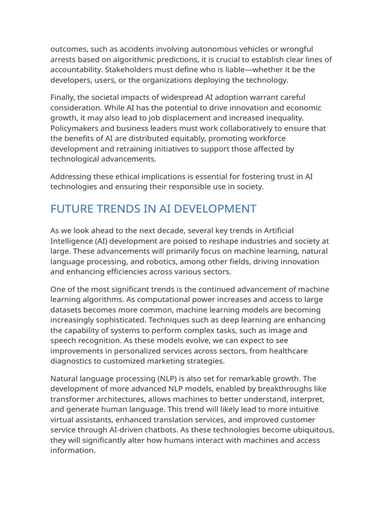 AI's Societal Impact & Future Trends | PDF