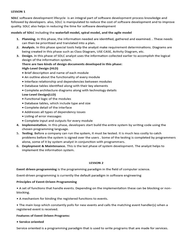 Event Driven Midterm Reviewer Pdf Graphical User Interfaces Parameter Computer Programming