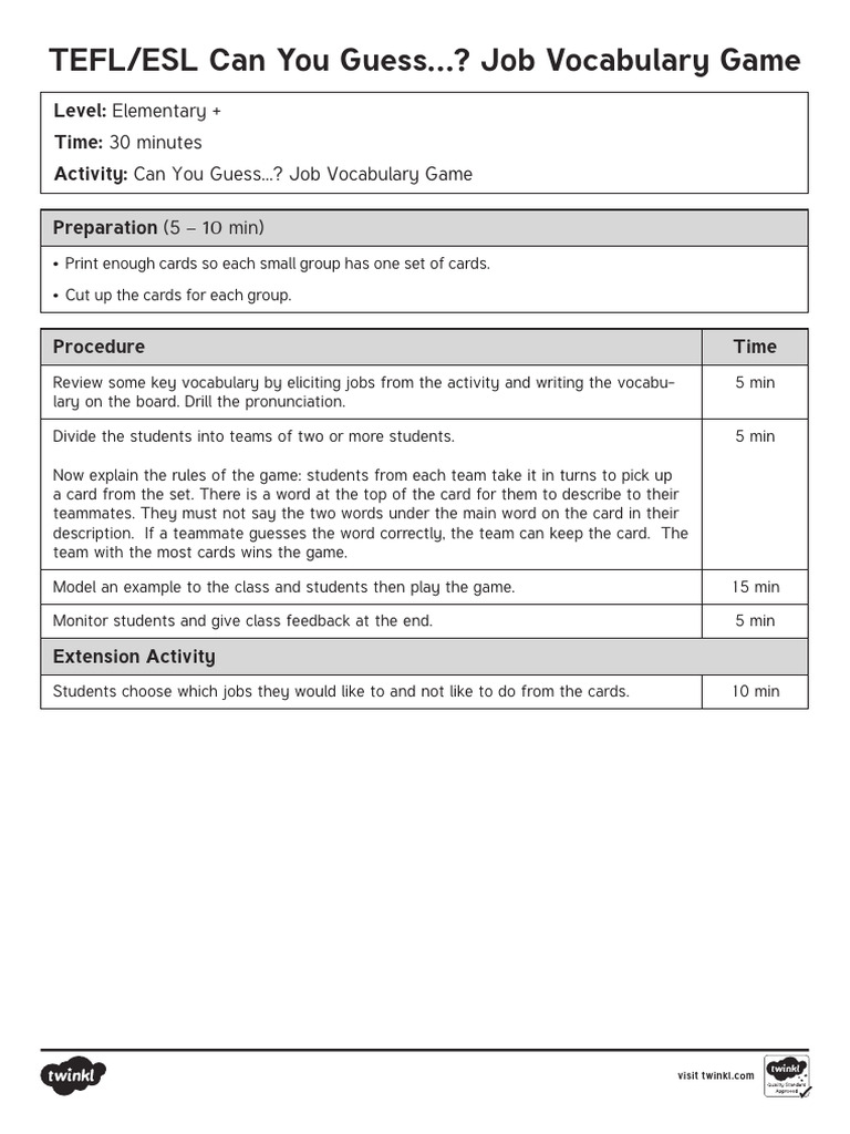 Teaching Notes | PDF