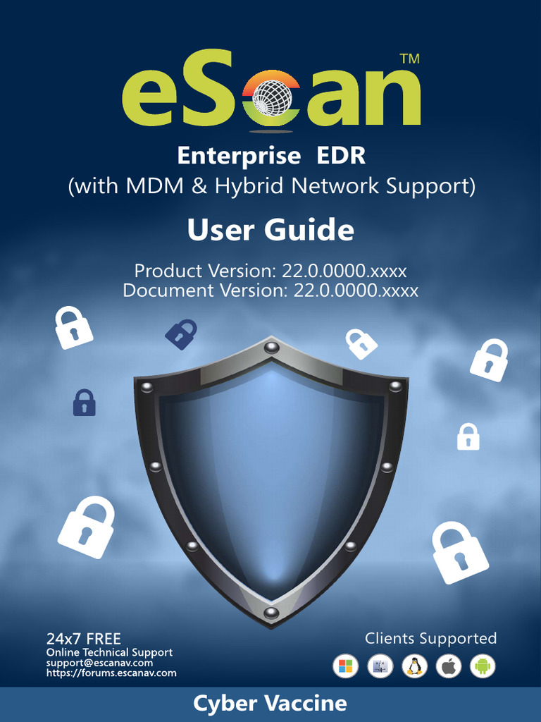 Escan Edr With MDM Hns Ug | PDF | Application Software | Software