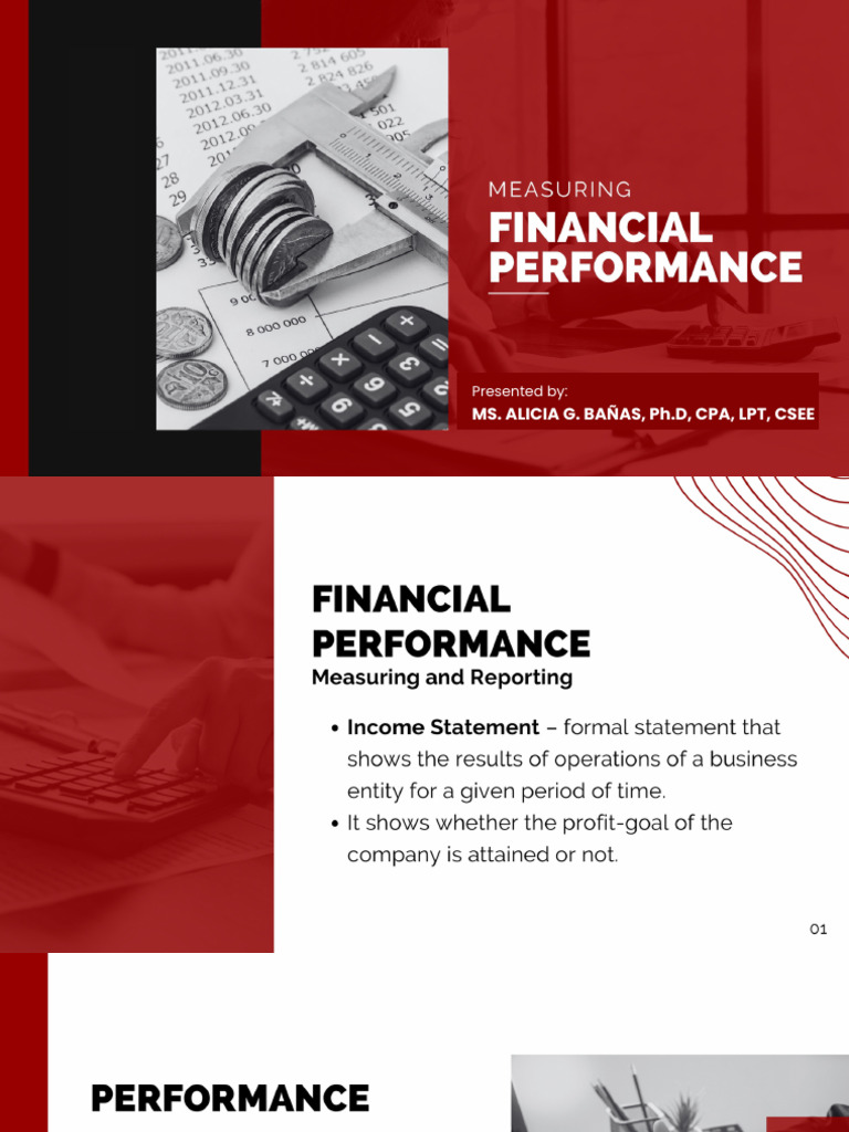 Measuring Financial Performance | PDF