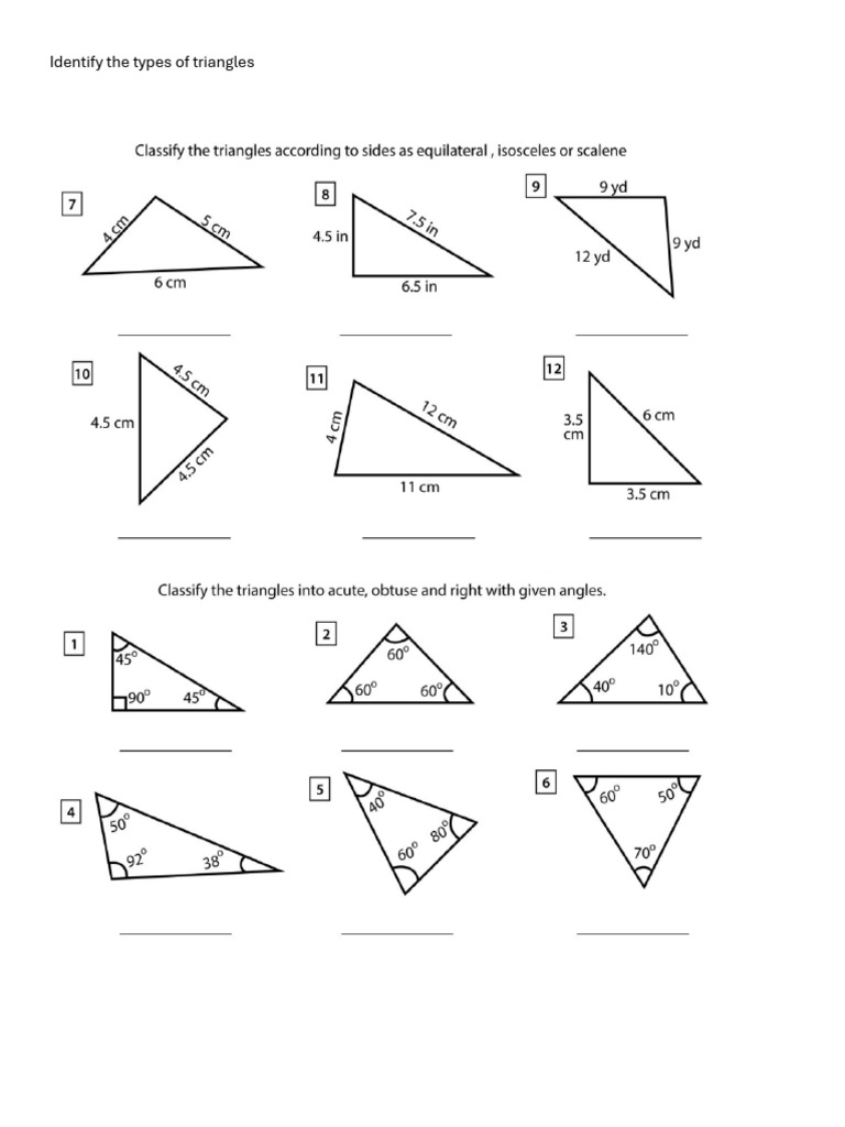 P5 AEP MATH Identifying Triangles T2 | PDF