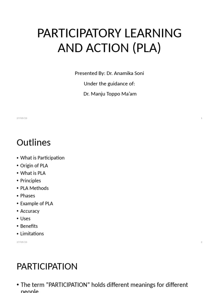 Understanding Participatory Learning and Action | PDF | Breastfeeding ...