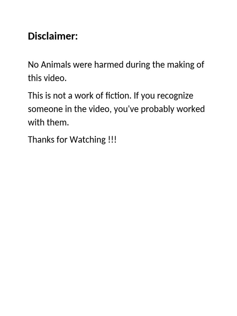 Disclaimer | PDF