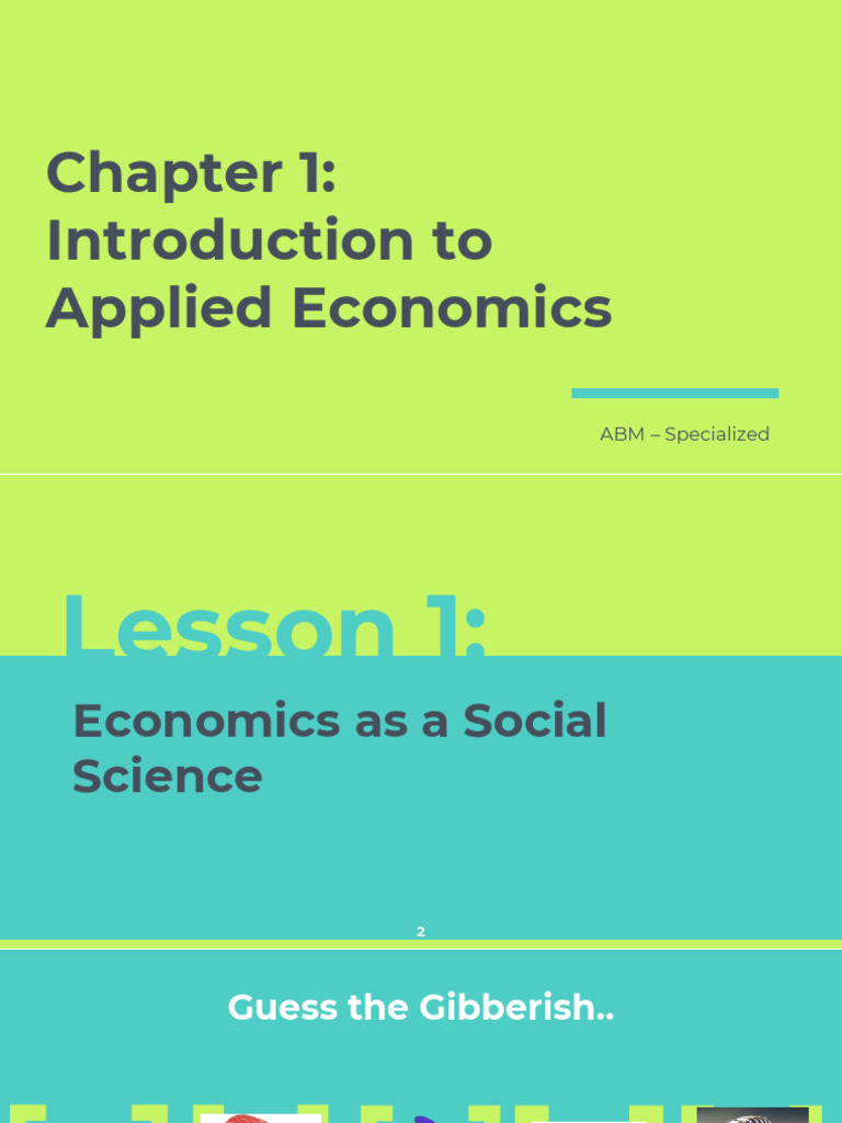 Introduction to Applied Economics | PDF | Economics | Factors Of Production
