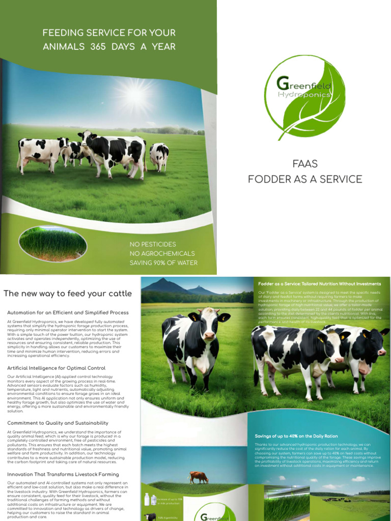 GHI Fodder As A Service Brochure | PDF | Fodder | Dairy Farming