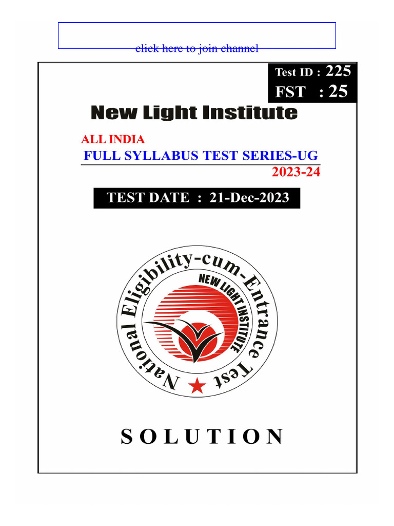 FST 25 Solution | PDF