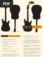 Gretsch Guitar Setup Specifications | PDF | Guitars | Bass Guitar