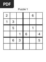 Easy Sudoku - 50 Printable Puzzles With Answers | PDF | Puzzles ...