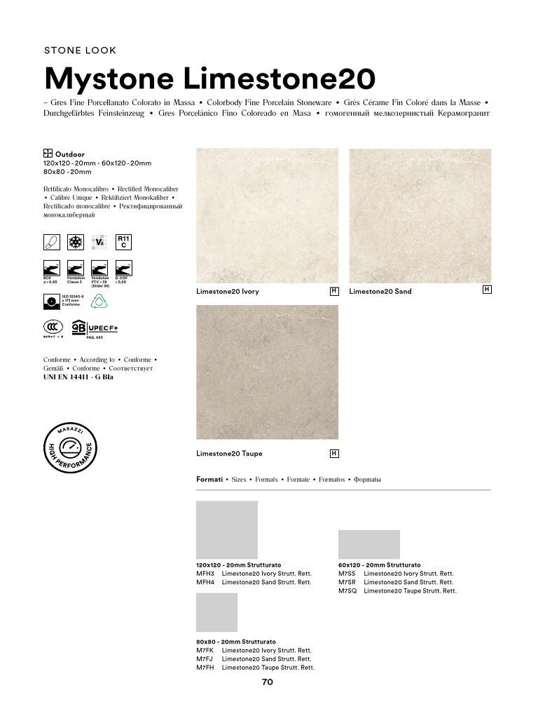 Mystone Limestone 20 | PDF