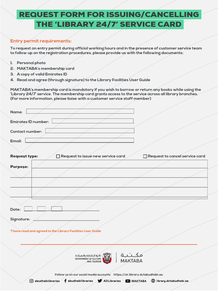Entry Permit Requirements for Library Access | PDF | Libraries ...
