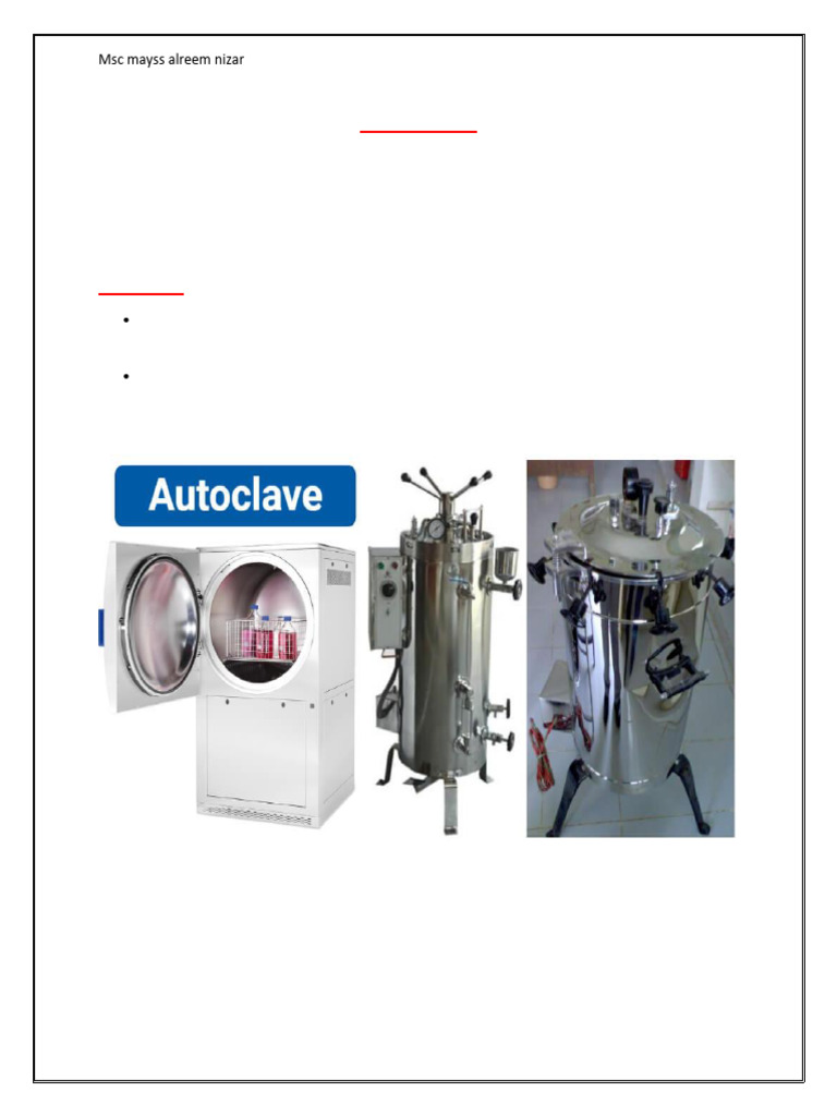 Autoclave | PDF