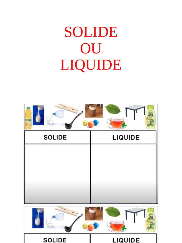 Solide Ou Liquide | PDF