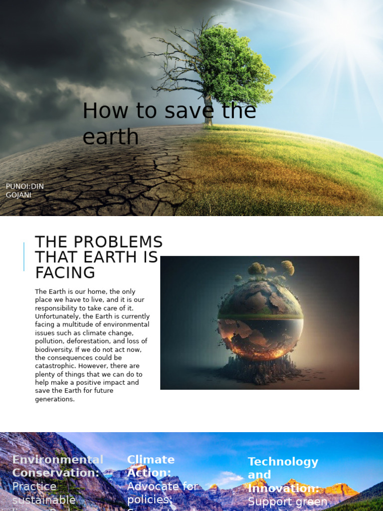 Effective Strategies to Save the Earth | PDF
