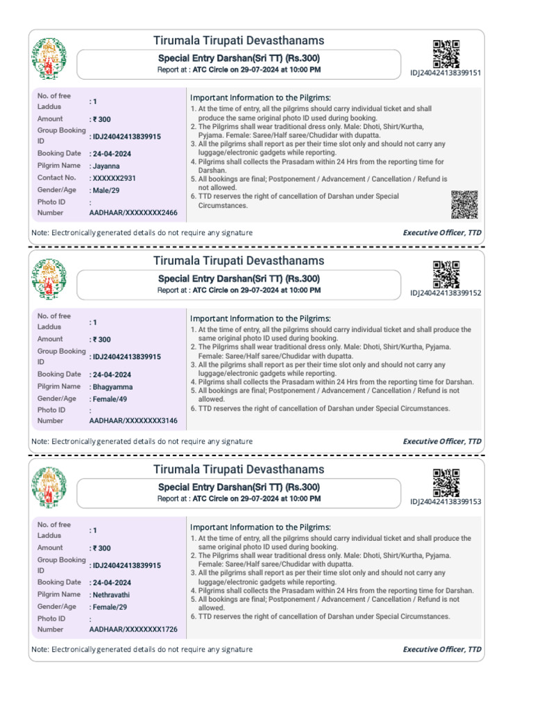 Tirumala Tirupati Devasthanams (Official Booking Portal) | PDF | Vaishnavism