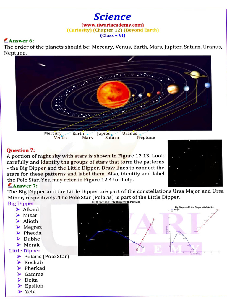 Identifying the Big and Little Dipper | PDF