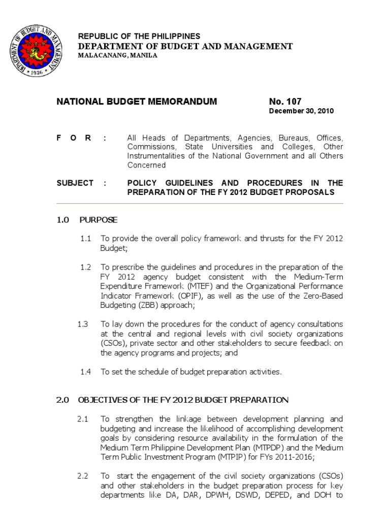 DBM Budget | PDF | Poverty Reduction | Employment