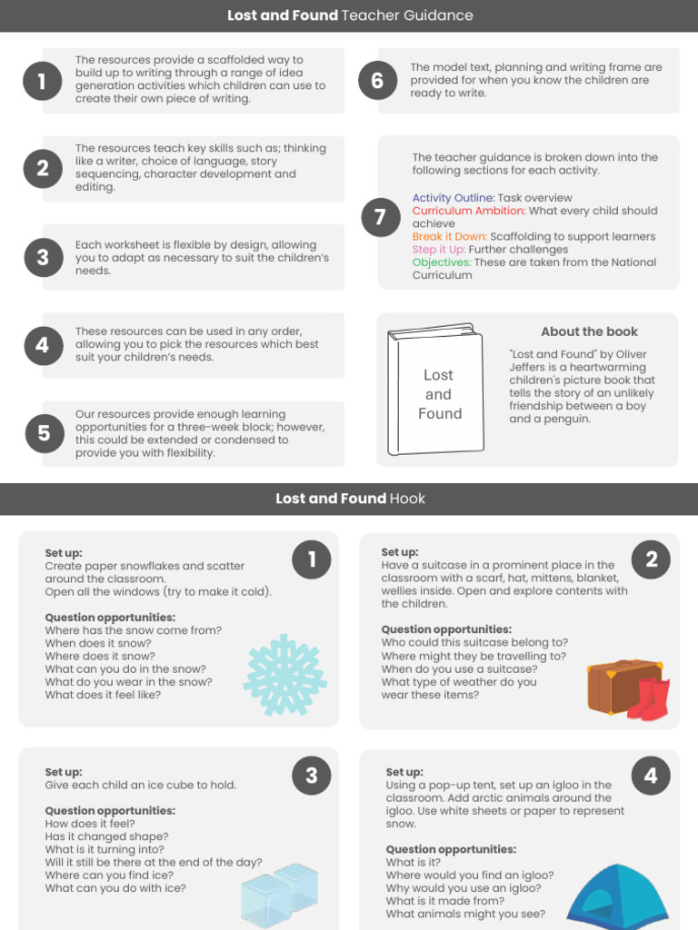 Teacher Guide for "Lost and Found" | PDF | Thought | Vocabulary