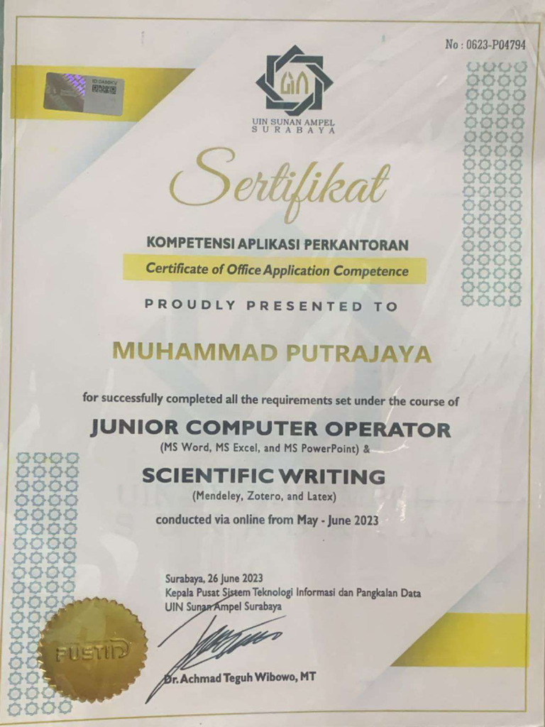 Sertifikat Desktop Application Training Pdf